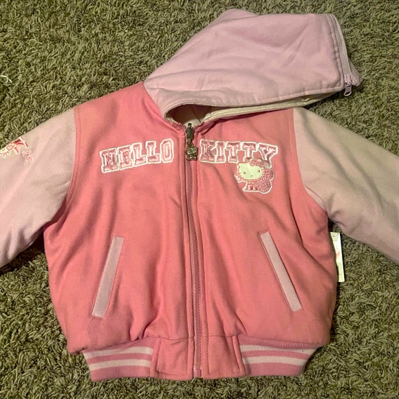 Hello Kitty | Jackets & Coats | Hello Kitty Reversible Varsity Jacket ...